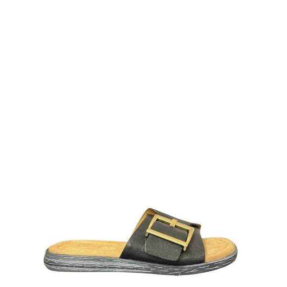 Salvia | Shoes | New Salvia Effie Buckle Sandals In Black | Poshmark